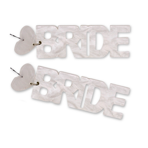 Acrylic Bride Earrings (Pair) – Mardi Gras Spot