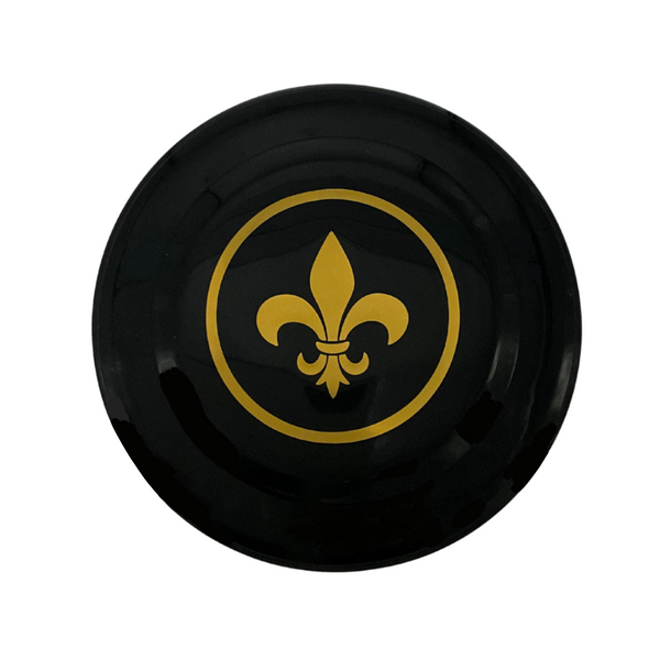 Black Frisbee with Gold Fleur de Lis Imprint 7" (Dozen) – Mardi Gras Spot