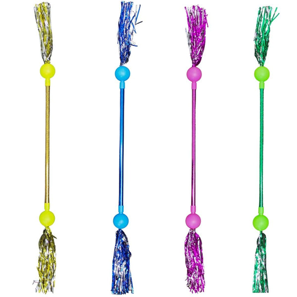 21.5" Tinsel Ball Baton - Assorted Colors (Pack of 6) – Mardi Gras Spot