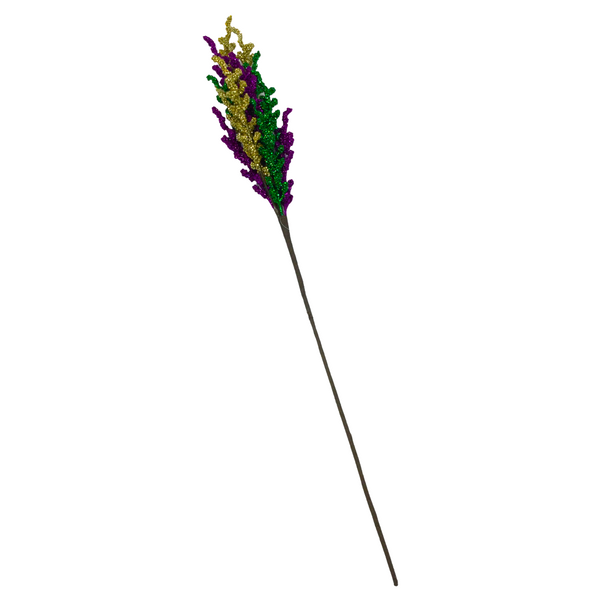 31.5" Purple, Green, and Gold Berry Cluster Spray (Each) – Mardi Gras Spot
