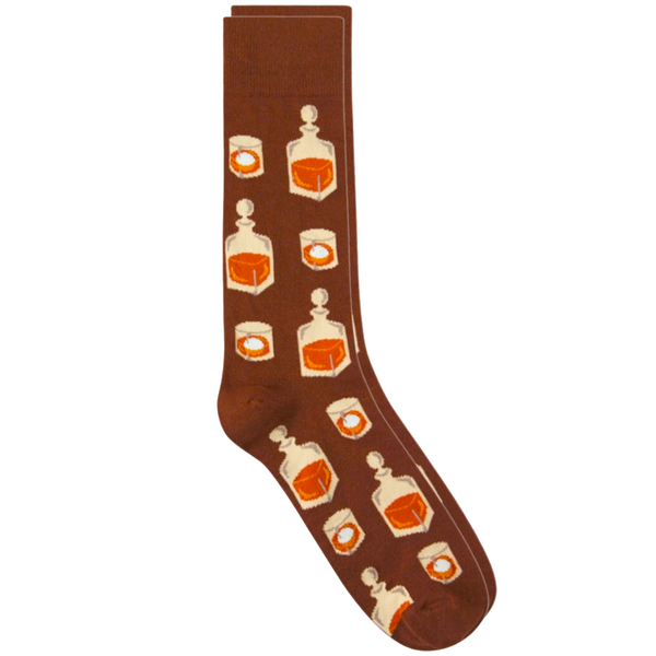 Decanter & Glass Socks | Bonfolk Cocktail Themed Socks – Mardi Gras Spot