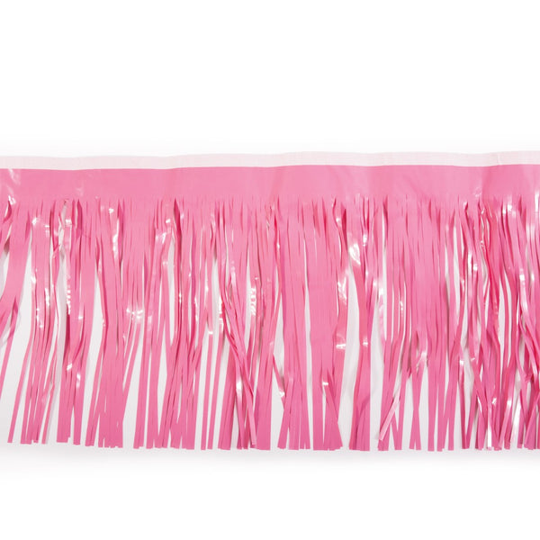 Cerise Vinyl Fringe 15" X 10' (Pack) – Mardi Gras Spot