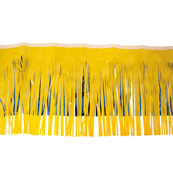 Metallic Blue & Vinyl Spanish Gold Fringe 15" X 10' (Pack) – Mardi Gras ...