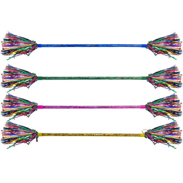 22" Tinsel Baton - 4 Colors (Dozen) – Mardi Gras Spot