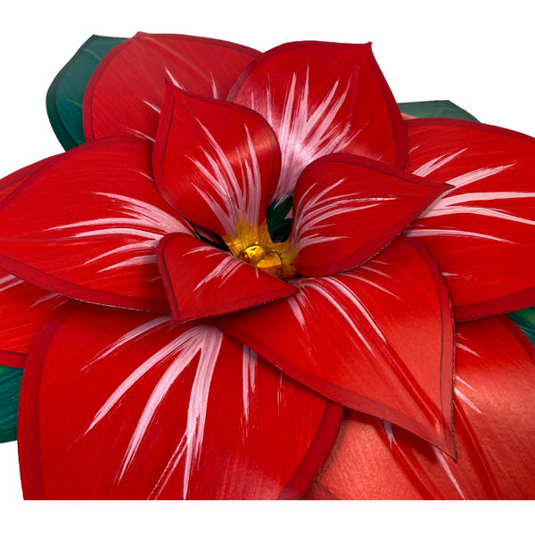 21" Orpheus Poinsettia Signature Flower (Each) – Mardi Gras Spot
